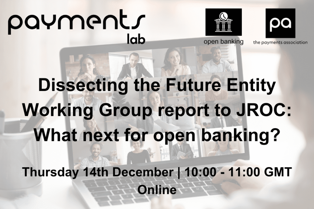 Payments Lab: Dissecting the Future Entity Working Group report to JROC ...