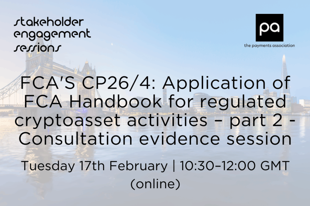FCA'S CP26/4: Application of FCA Handbook for regulated cryptoasset ...