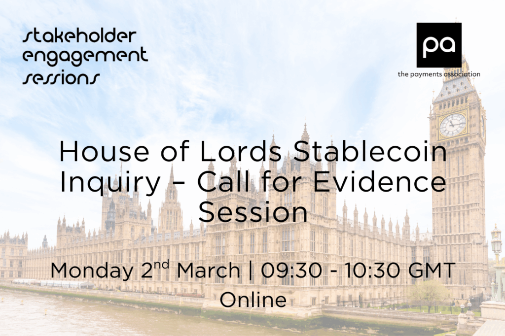 House of Lords Stablecoin Inquiry – Call for Evidence Session | The ...